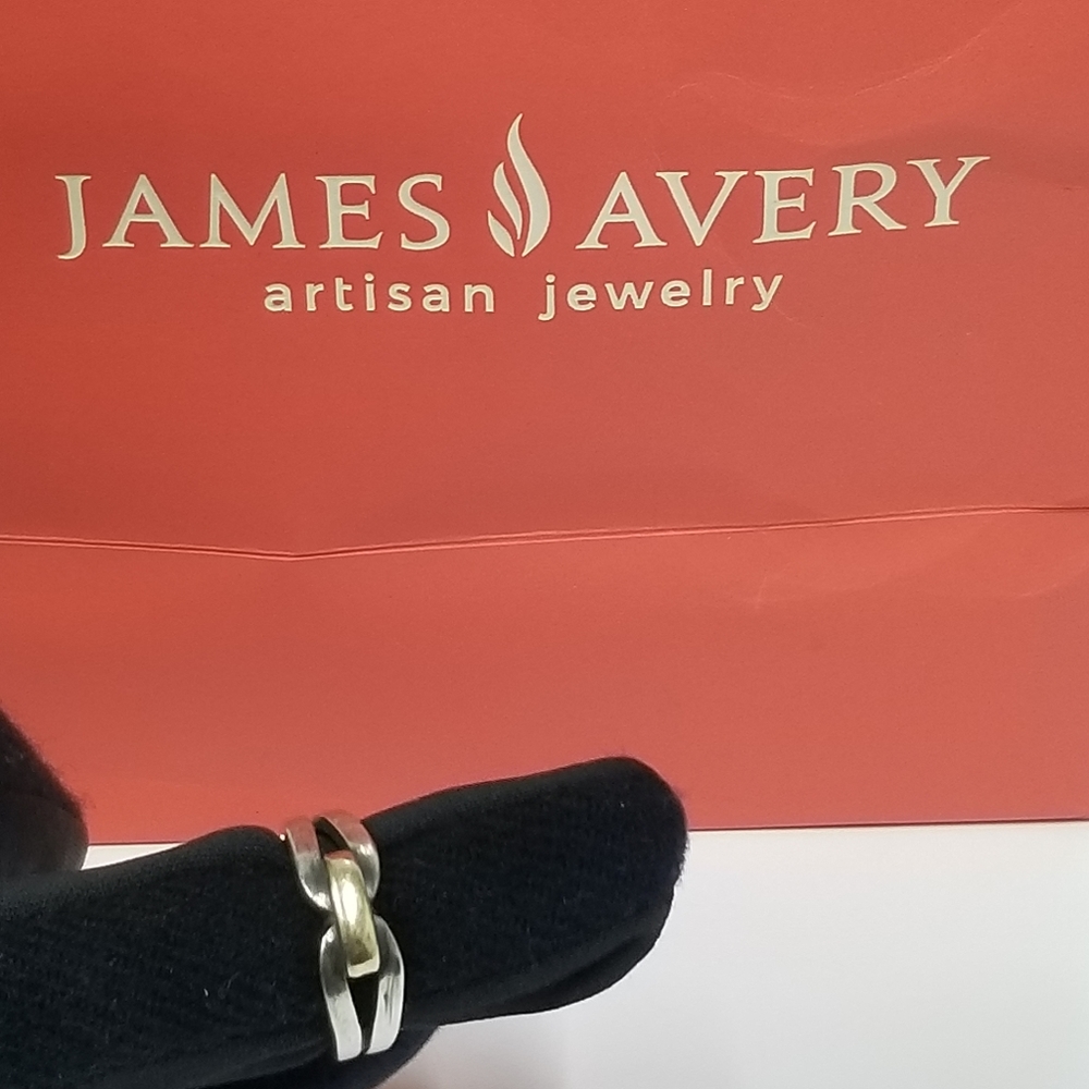 James Avery Enduring Bond Sterling Silver 14k Gold Ri… - Gem